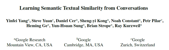 《Learning Semantic Textual Similarity from Conversations》阅读笔记 - 知乎