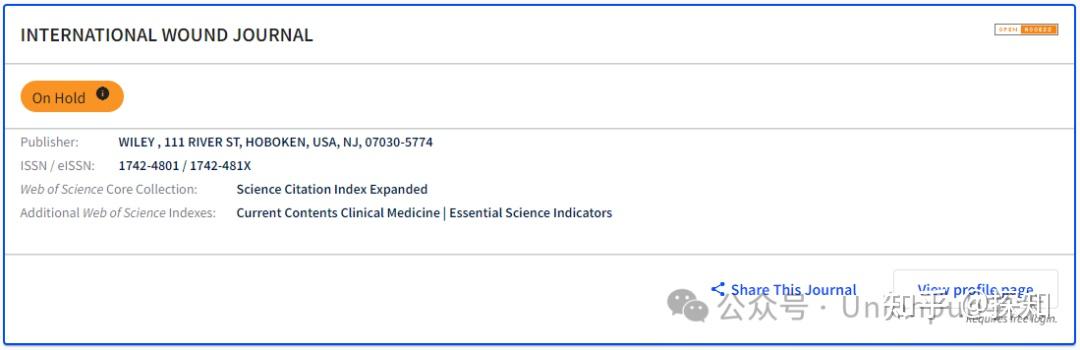 慎投！新增1本中科院2区SCI期刊被标记On Hold！ - 知乎