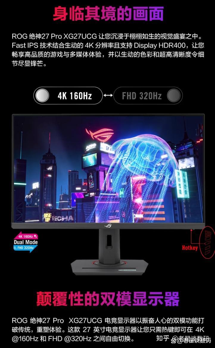 华硕ROG XG27UCG（绝神27 Pro）怎么样？体验一周优缺点评测 - 知乎