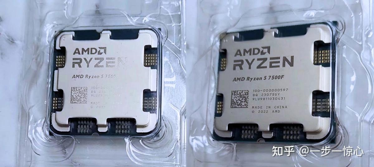 首次出现新后缀AMD处理器，R5 7500F可能是屏蔽掉了核显 - 知乎