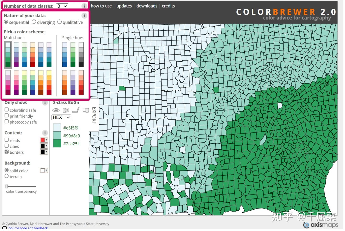 干货分享：配色秘籍之ColorBrewe - 知乎