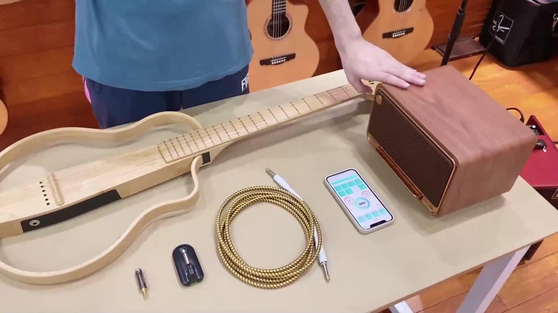 娜塔莎全竹智能静音吉他一款很好玩的吉他 - 知乎