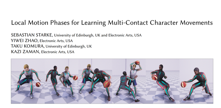【TASK】蔡徐坤模拟器 Local Motion Phases for Learning Multi-Contact Character ...