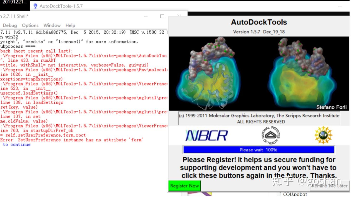 autodock 显示python shell如何解决? - 知乎