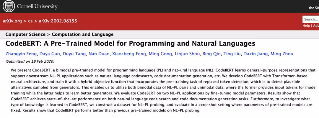 新预训练模型CodeBERT出世，编程语言和自然语言都不在话下，哈工大、中山大学、MSRA出品 - 知乎