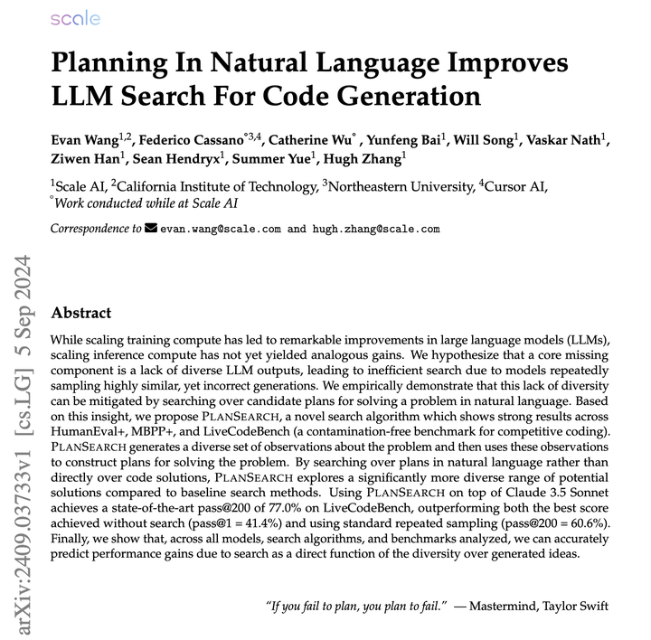 自然语言的Planning提升LLM的代码生成搜索性能 - 知乎
