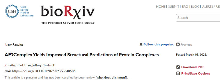 2025-AF3Complex 提供了蛋白质复合物结构预测的改进 - 知乎