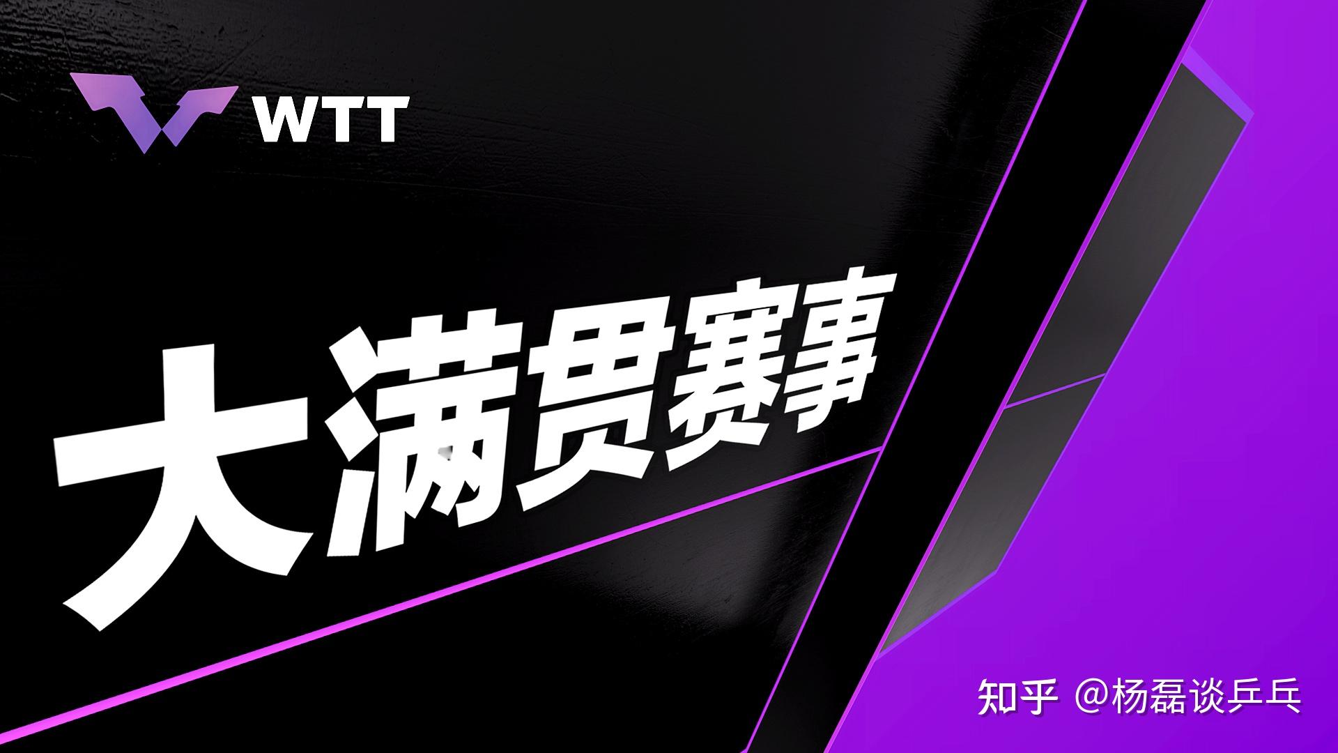WTT系列赛，到底是什么？能系统全面介绍一下吗？ - 知乎
