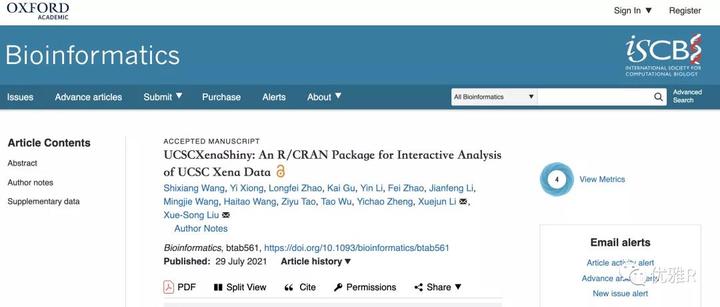 UCSCXenaShiny 正式见刊发表！ - 知乎
