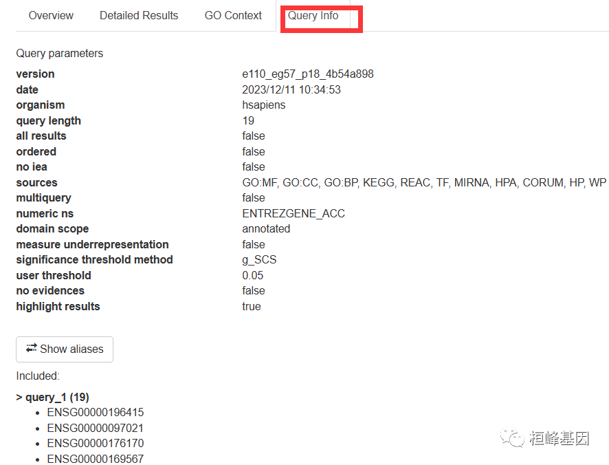 RNA 39. SCI文章中在线基因功能富集分析（g:Profiler） - 知乎