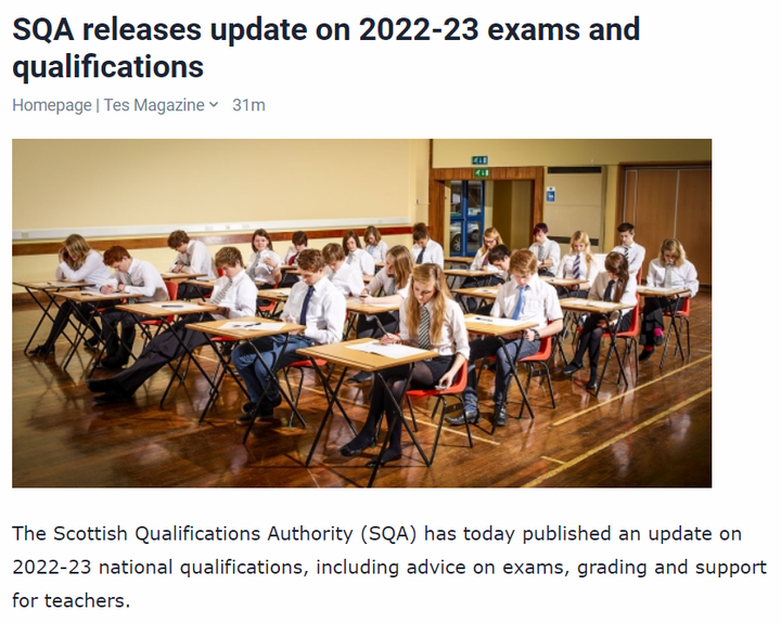 【慧留学 教育头条】SQA考试局更新2023年考试相关标准 - 知乎