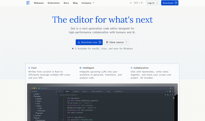 探索 Zed 编辑器：代码编辑器的未来 - 知乎