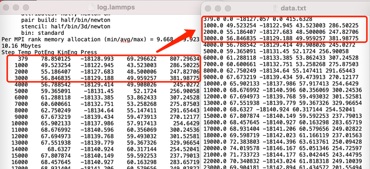 lammps教程：从log文件提取模拟数据的方法 - 知乎