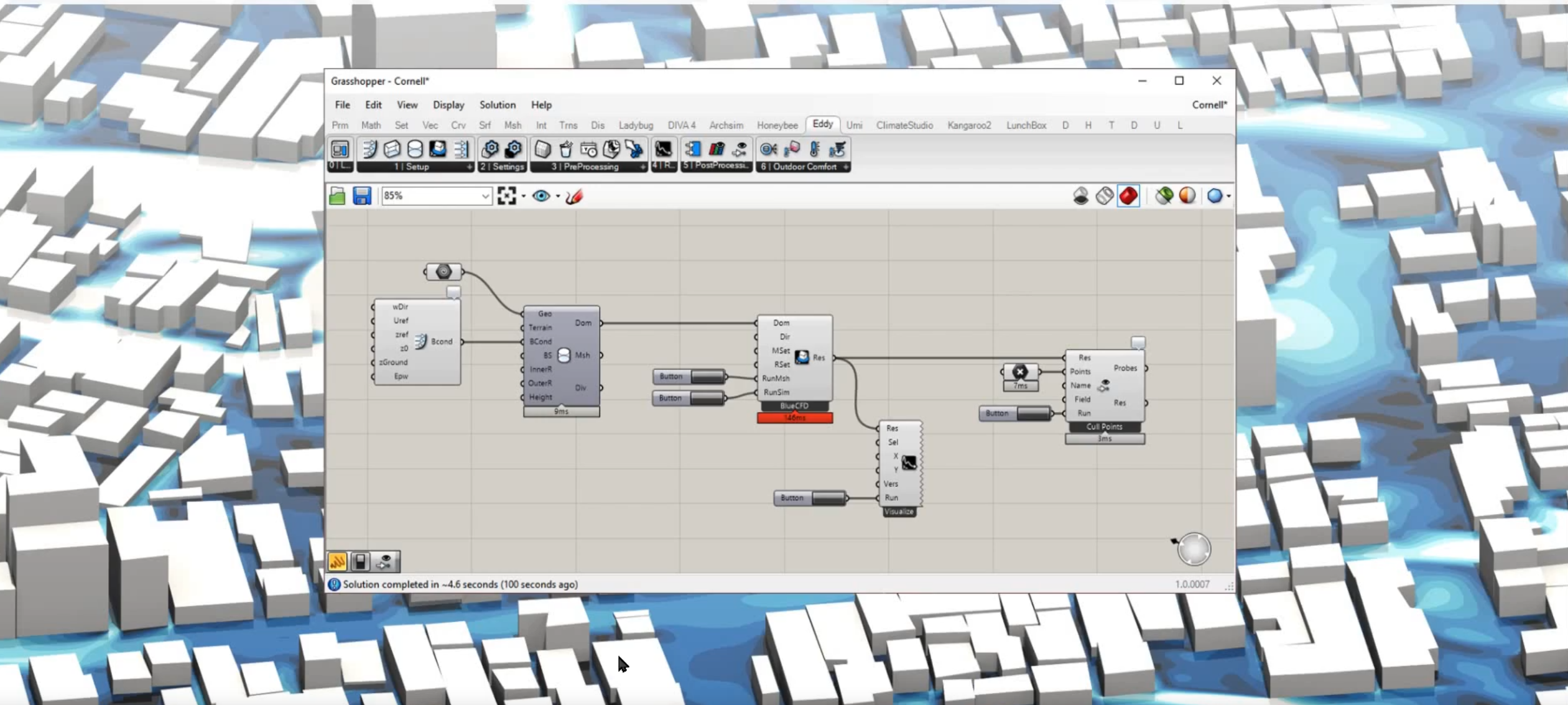 【gh插件】建筑风环境模拟eddy3d - 知乎