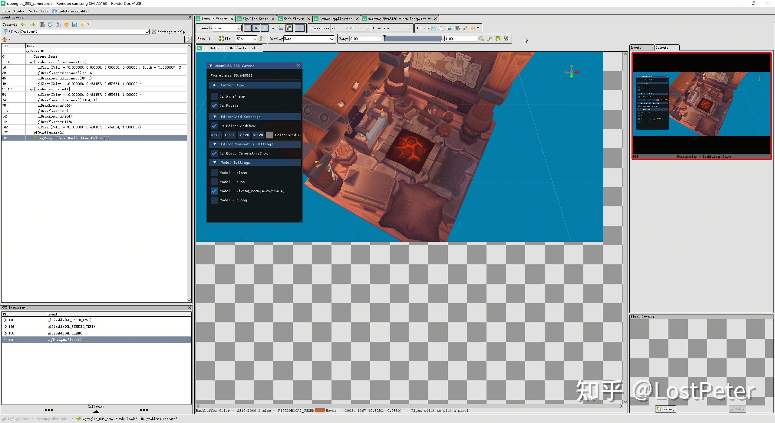 OpenGLES学习例子005: opengles_005_camera 摄像机漫游功能 - 知乎