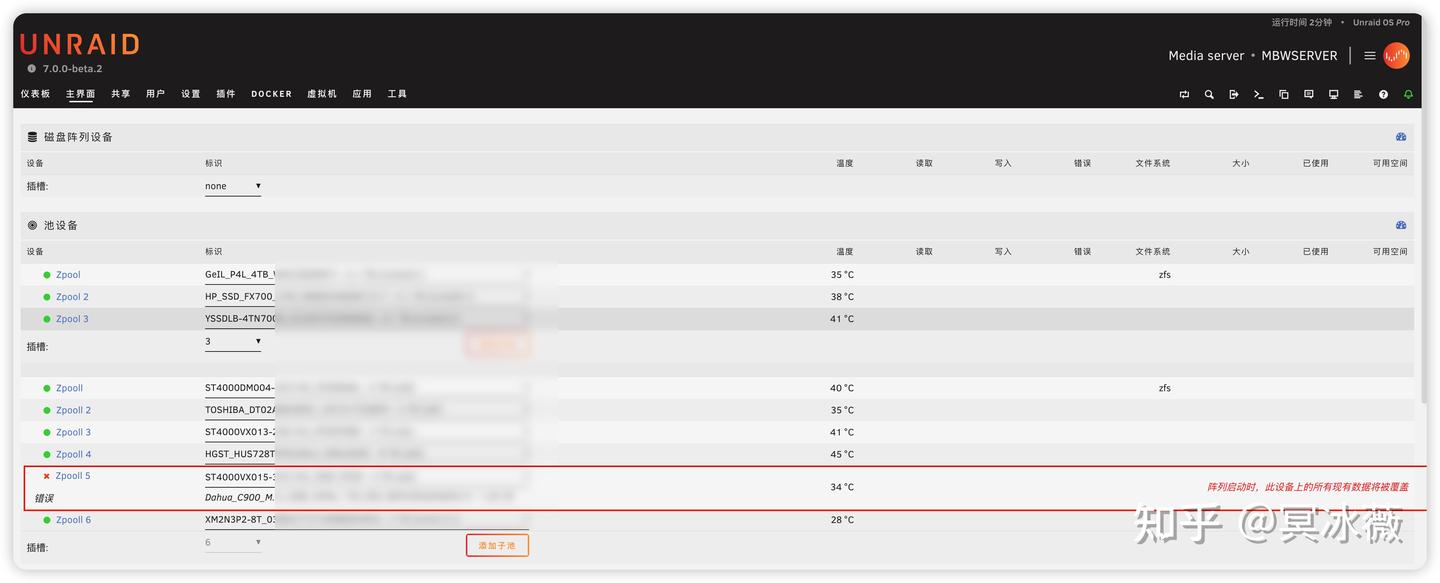 实战扩容UNraid ZFS存储池 - 知乎