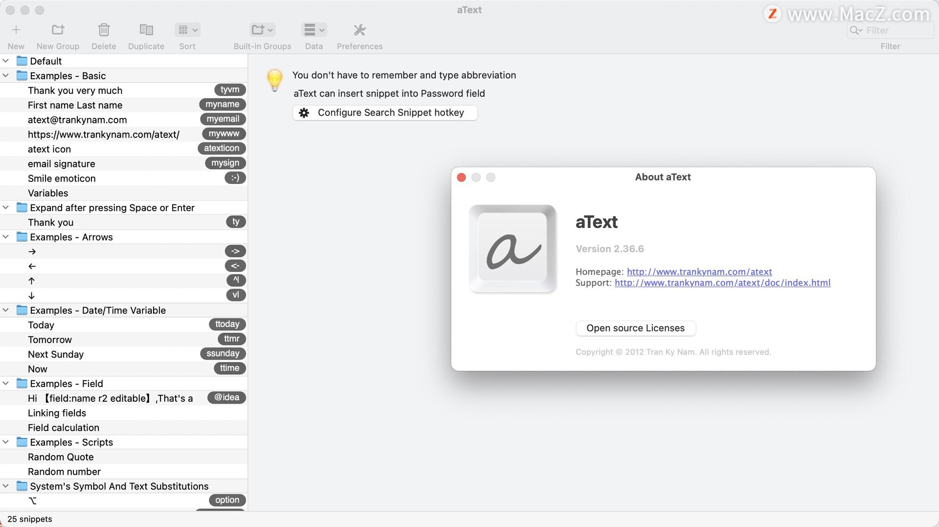 aText for Mac打字加速器 - 知乎