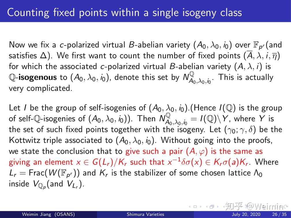 Shimura Varieties and Langlands-Kottwitz method - 知乎