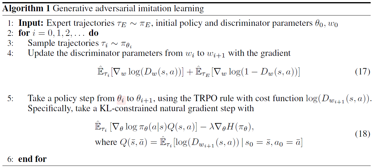 论文阅读 | Generative Adversarial Imitation Learning(GAIL) - 知乎