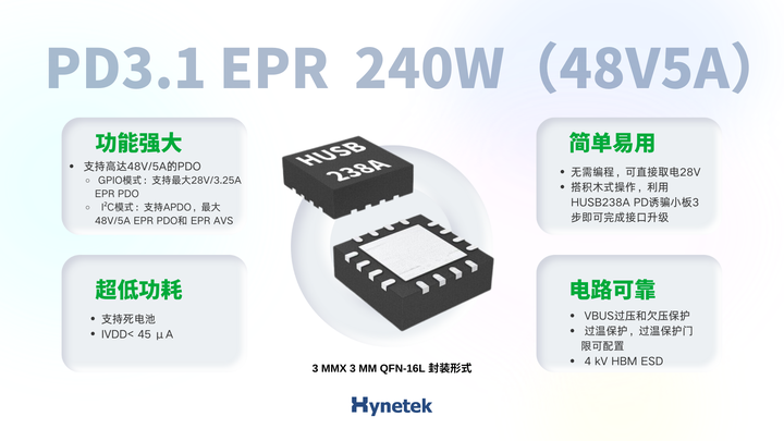 简单3步升级USB Type-C设备，240W PD Sink HUSB238A强势推出 - 知乎