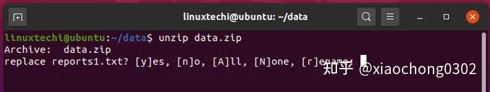 Linux zip 和 unzip 命令使用案例 - 知乎