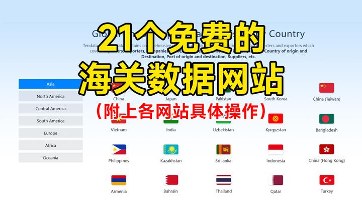 外贸人必看 21个免费的海关数据网站（附上各网站具体操作步骤） - 知乎