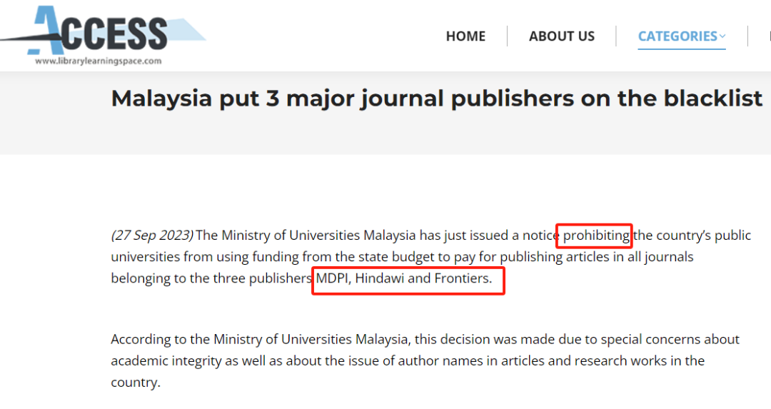 高校将Frontiers、MDPI、Hindawi三大OA出版社所有期刊纳入黑名单，这透露了哪些信号？ - 知乎