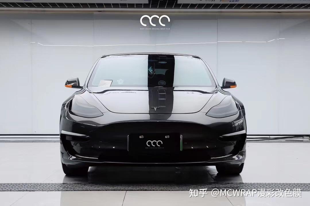 特斯拉Model 3漫彩改色膜PET液态金属枪灰,整体色更泽柔和有质感 - 知乎
