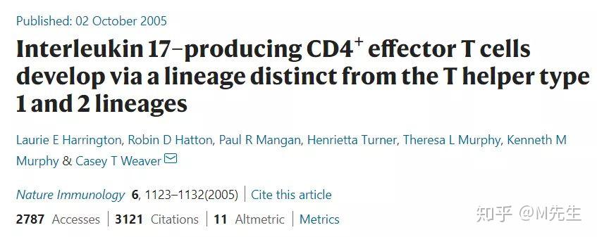 免疫细胞Th17发展史 - 知乎