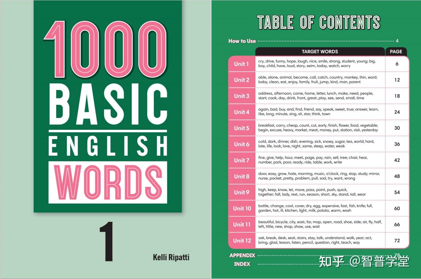 1000 Basic English Words 新版核心词汇1000词 - 知乎