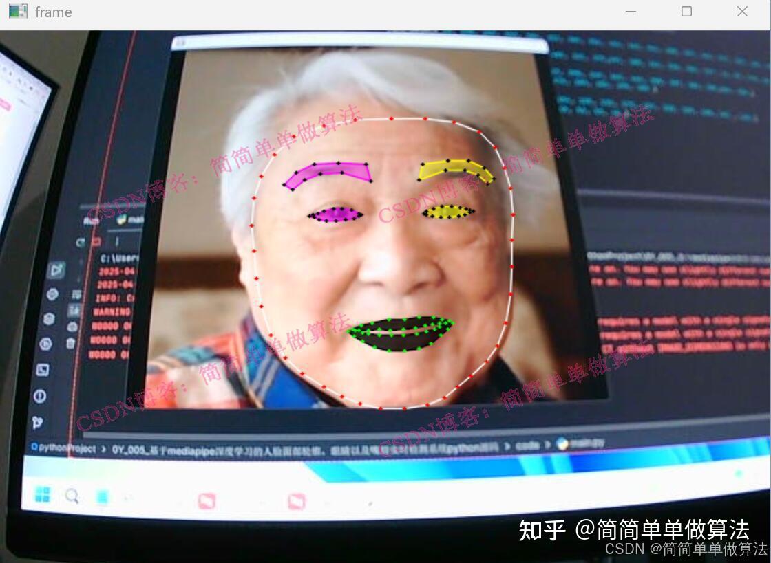 基于mediapipe深度学习的人脸面部轮廓，眼睛以及嘴唇实时检测系统python源码 - 知乎