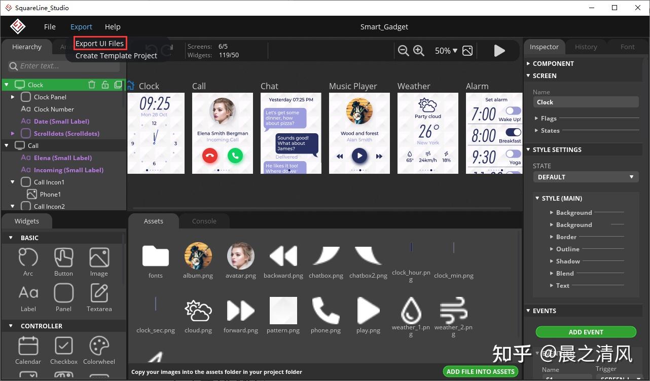 ESP32 ESP-IDF + LVGL + SquareLine Studio 设计 UI 界面 - 知乎