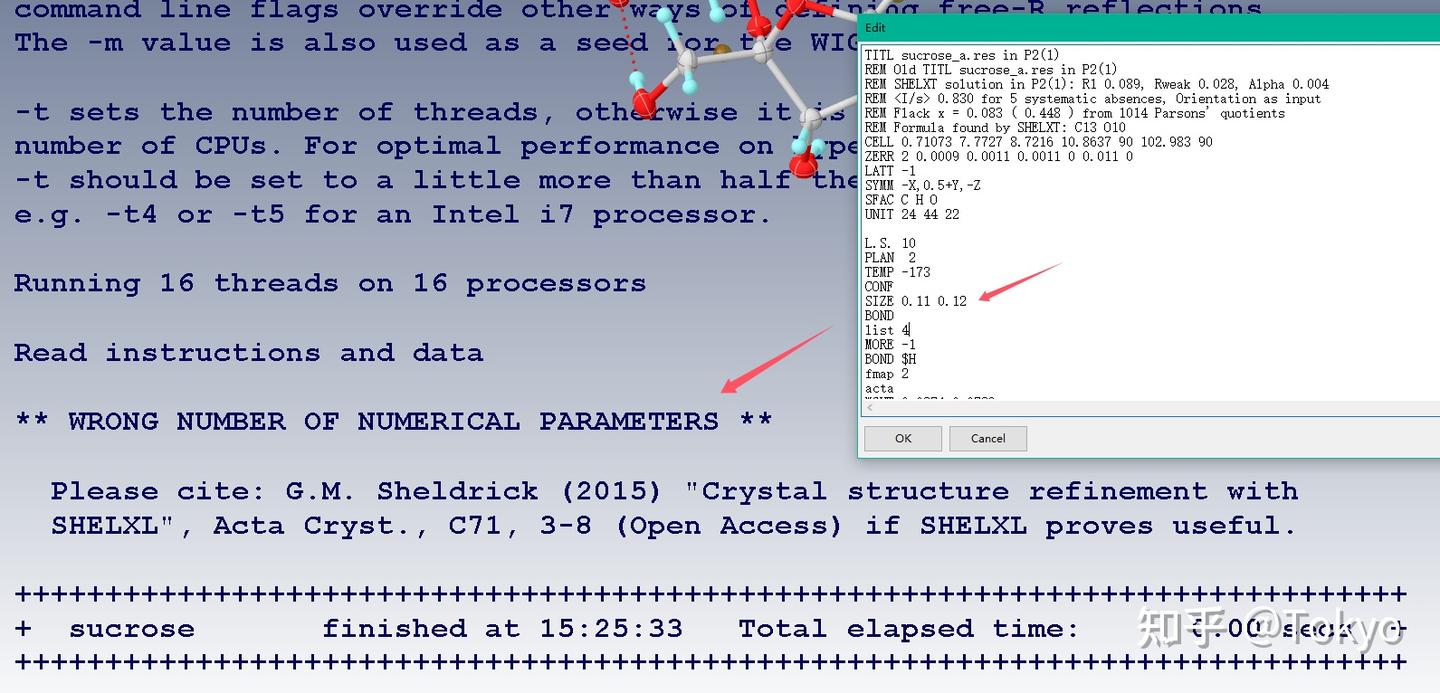 精修时提示wrong number of numerical parameters - 知乎
