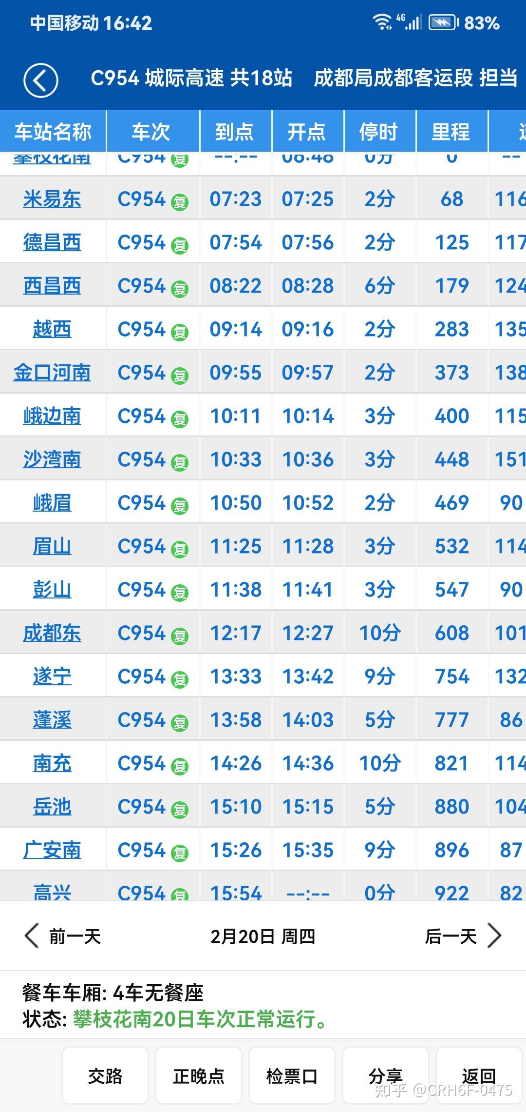 C954运行时间超过了9个小时，且经过8个地市，为什么挂着C字头？ - 知乎