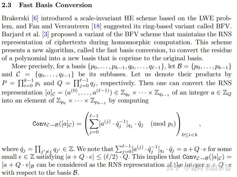 基于RNS的两篇经典CKKS（SAC） - 知乎