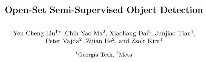 【开集半监督目标检测】Open-Set Semi-Supervised Object Detection - 知乎