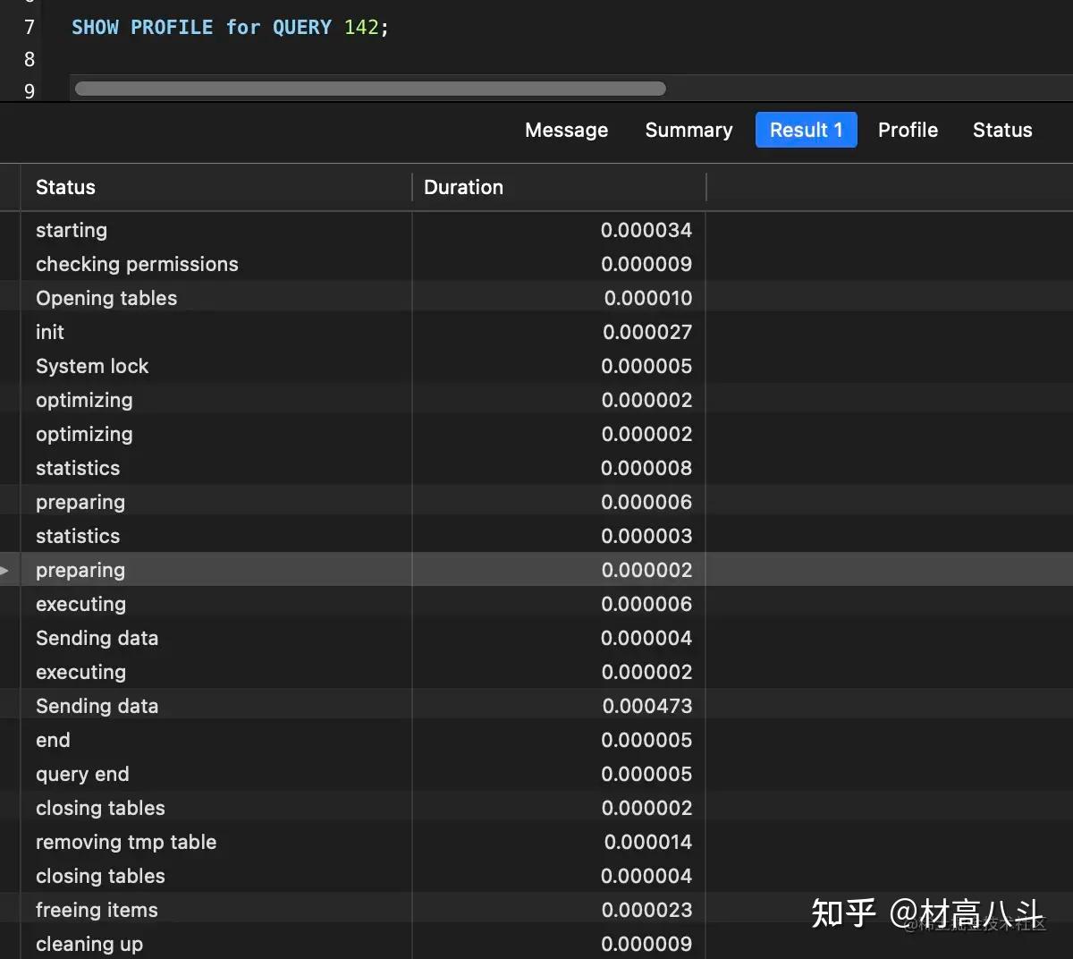 MySQL性能分析神器—Profiling - 知乎