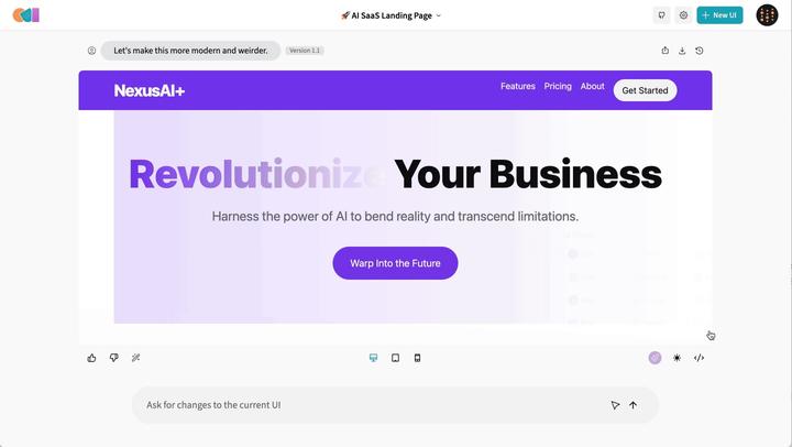 🚀 开源神器 OpenUI：用自然语言生成 UI，开发效率直接拉满！ - 知乎