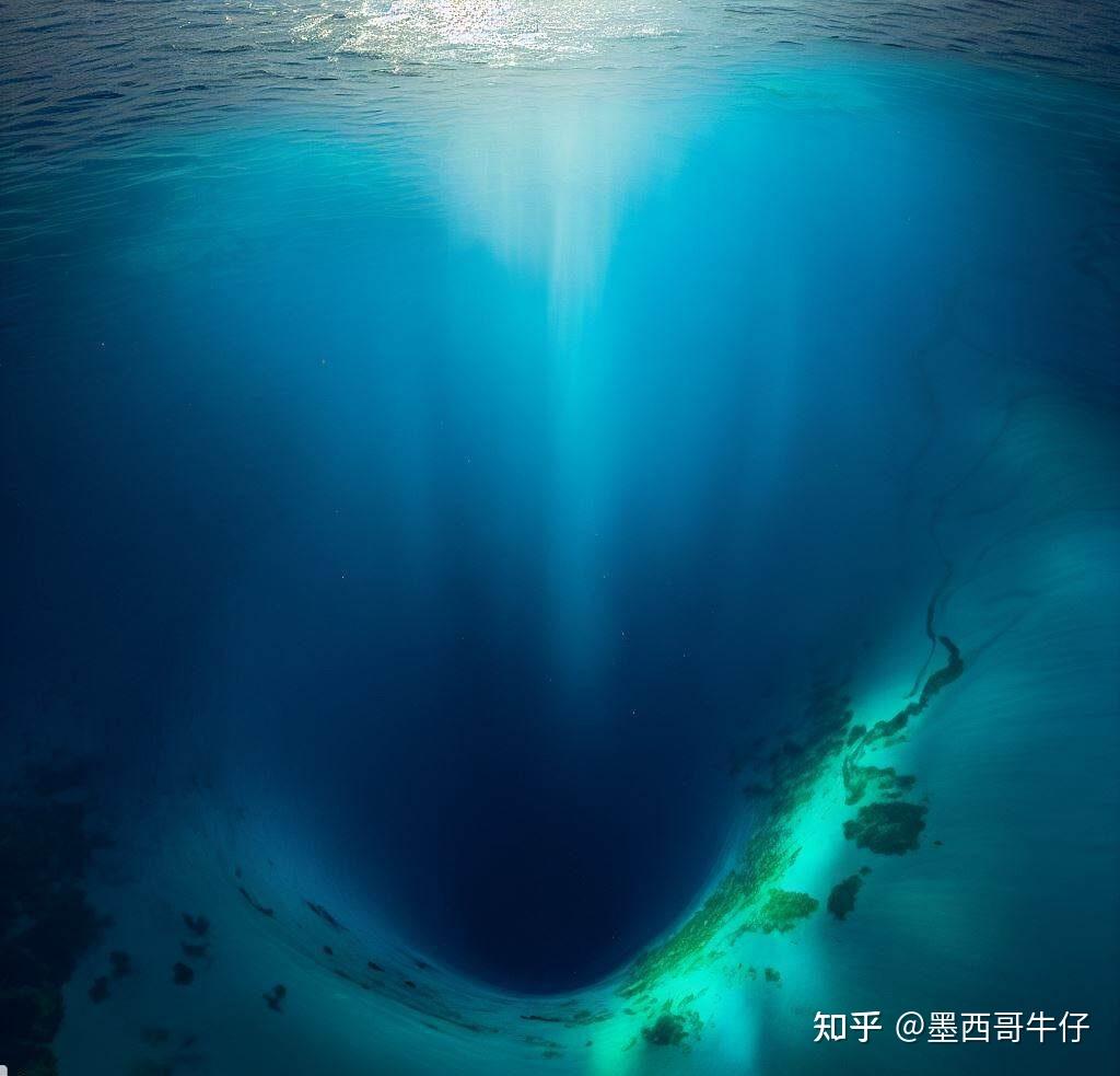 最新发现：墨西哥切图马尔湾(Chetumal Bay)的塔姆哈蓝洞(Taam Ja' Blue Hole)是世界上最深的 - 知乎