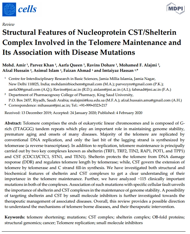 【文献翻译】端粒维持核蛋白Cst/Shelterin复合体的结构特征及其与疾病突变的关系 - 知乎