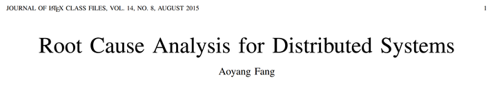 Root Cause Analysis for Distributed Systems - 知乎