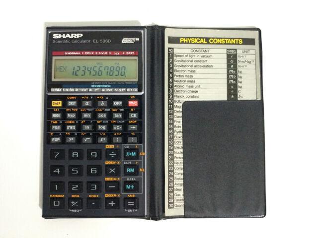 夏普科学计算器EL-506D/EL-557简介及英文说明书 - 知乎