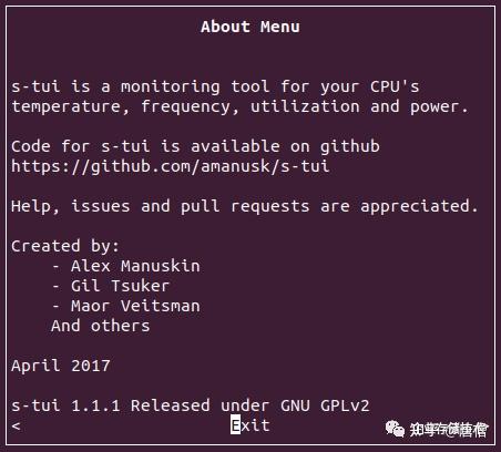 推荐一款Linux下监控CPU温度、频率、功耗的工具：s-tui - 知乎