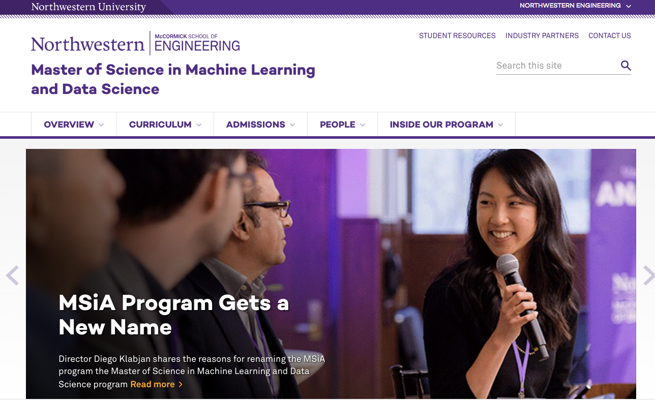 美国研究生项目 | 西北大学 - 机器学习和数据科学硕士 - Northwestern University - MS Machine ...