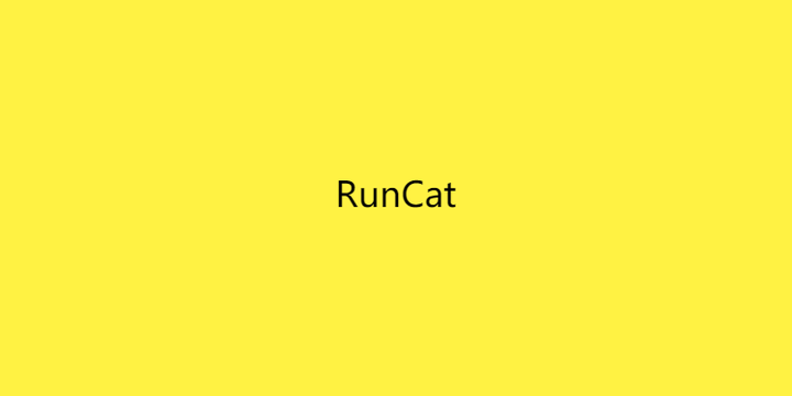 RunCat-有趣的系统资源监控工具 - 知乎