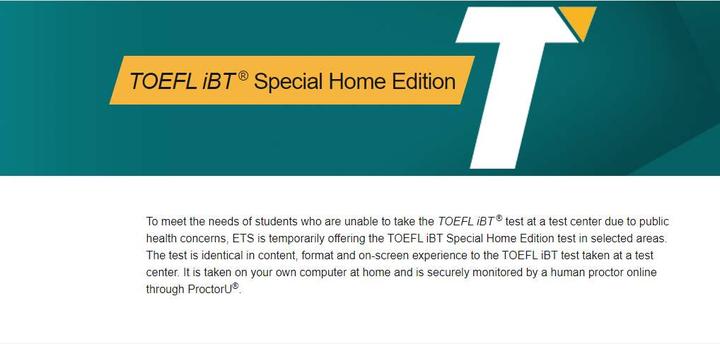 【最新】托福正式推出在家考试！TOEFL iBT® Special Home Edition - 知乎
