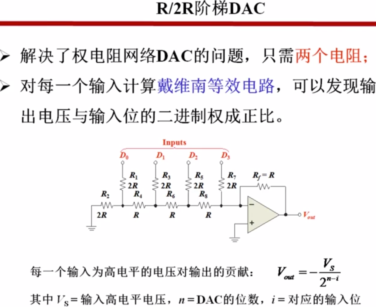 D/A转换器 || 权电阻网络 R/2R阶梯DAC || DAC的性能参数 || 数电 - 知乎