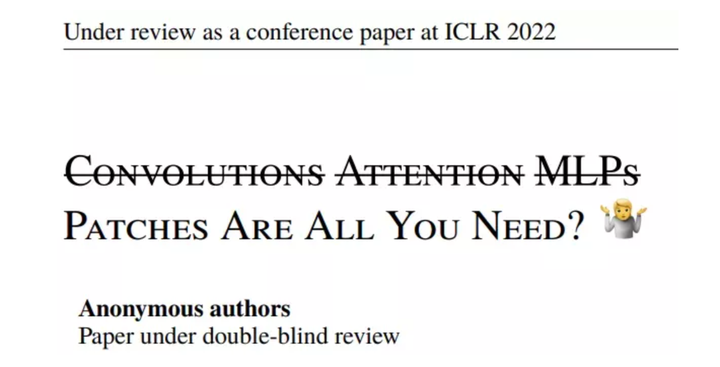 patch成为了ALL You Need？挑战ViT、MLP-Mixer的简单模型来了 - 知乎