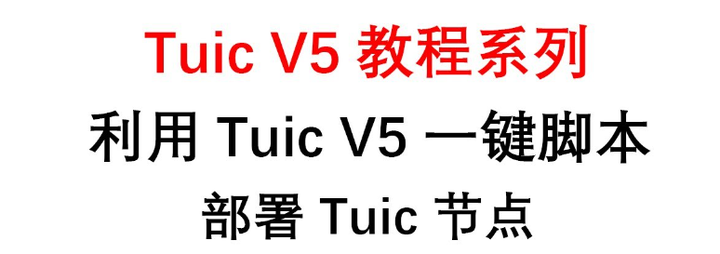 Tuic V5协议搭建教程 | 一键搭建tuic节点，轻松实现科学 - 知乎