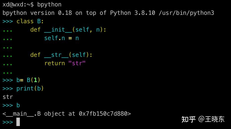 python的__repr__与__str__方法对比 - 知乎